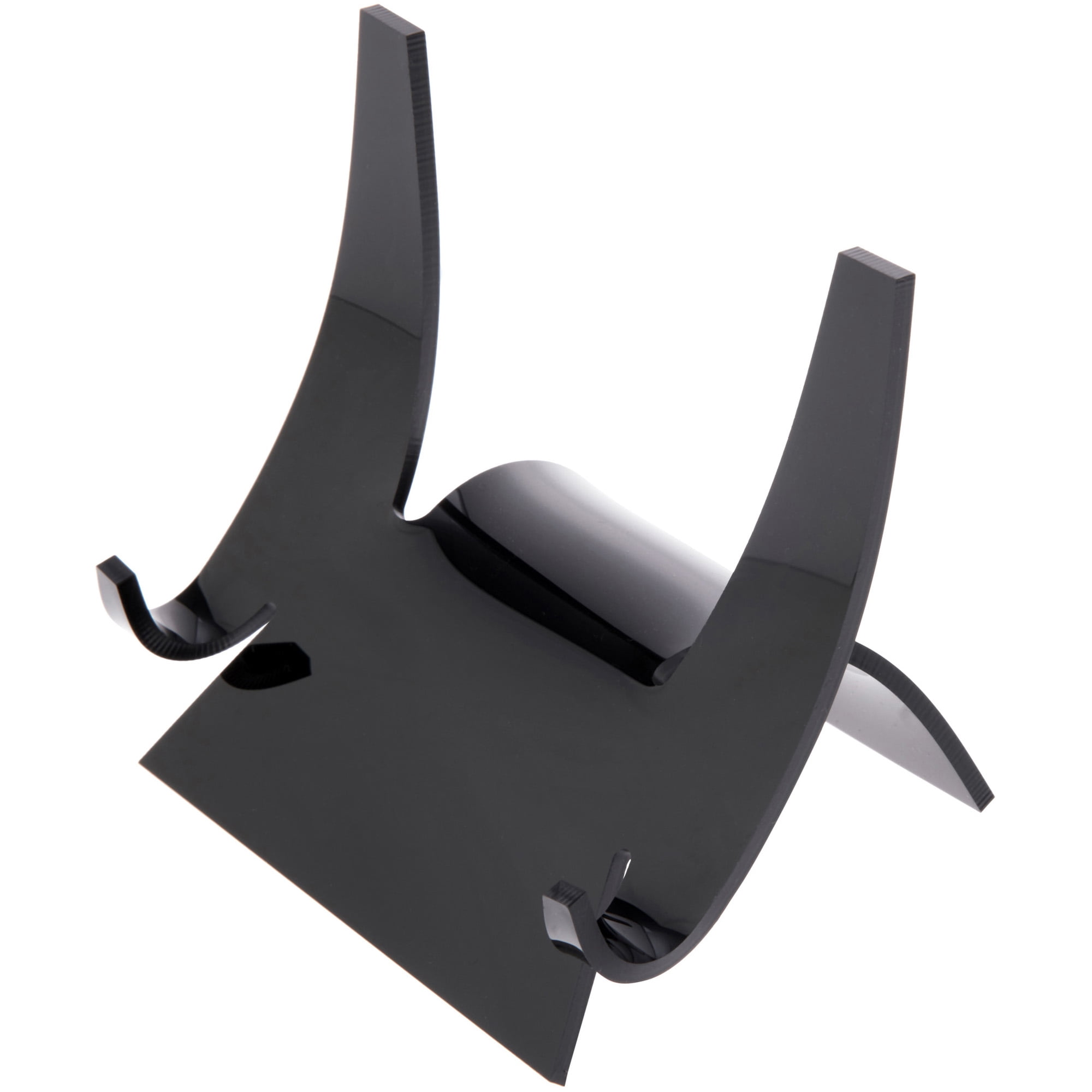 Plymor Black Acrylic Double-Scoop Display Easel, 3.5" H x 3.875" W x 3. ...