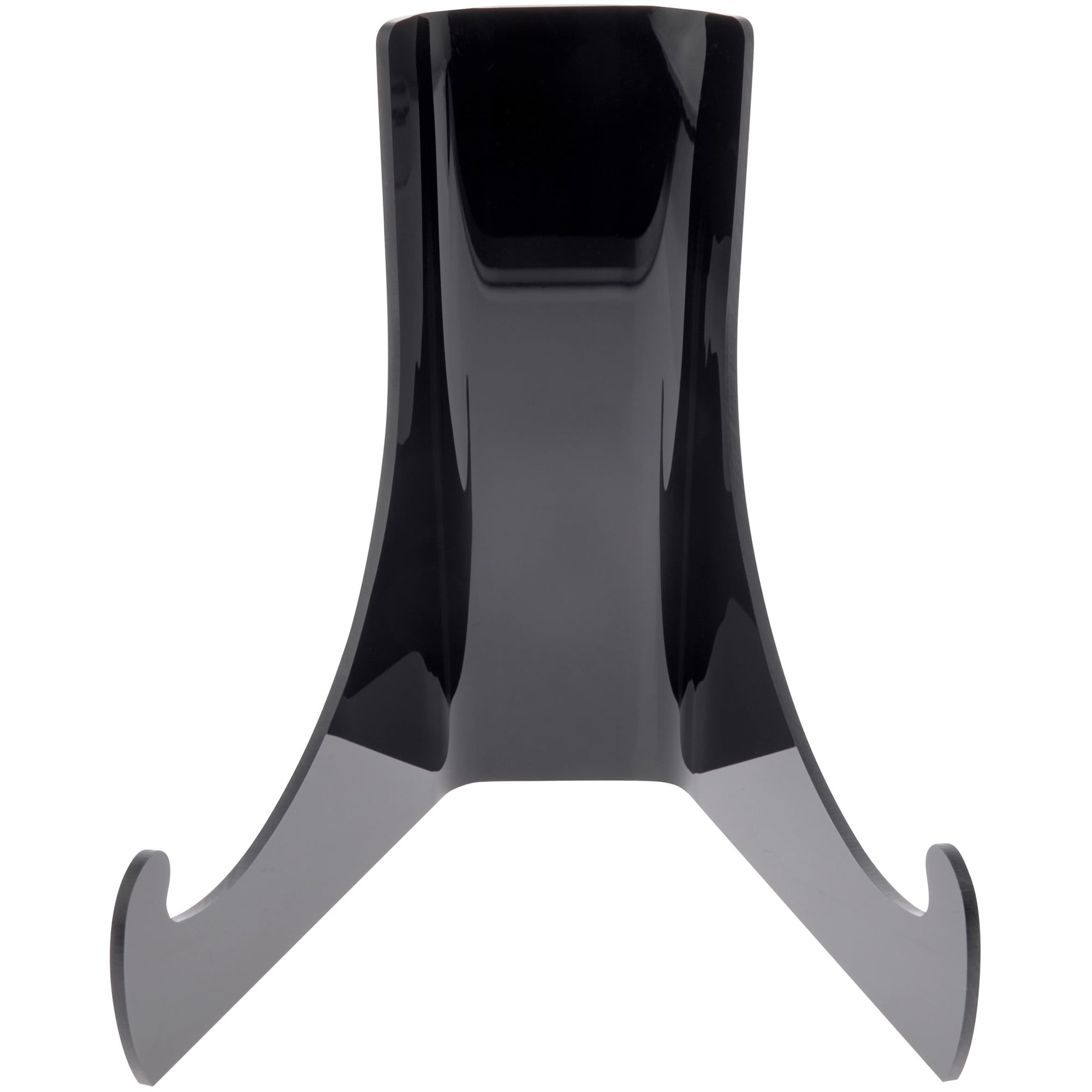 Plymor Black Acrylic Flat Back Easel with Deep Support Ledges, 6" H x 5 ...