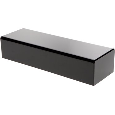 Plymor Black Rectangular Acrylic Display Base, 8" W x 6" D x 0.375" H ...