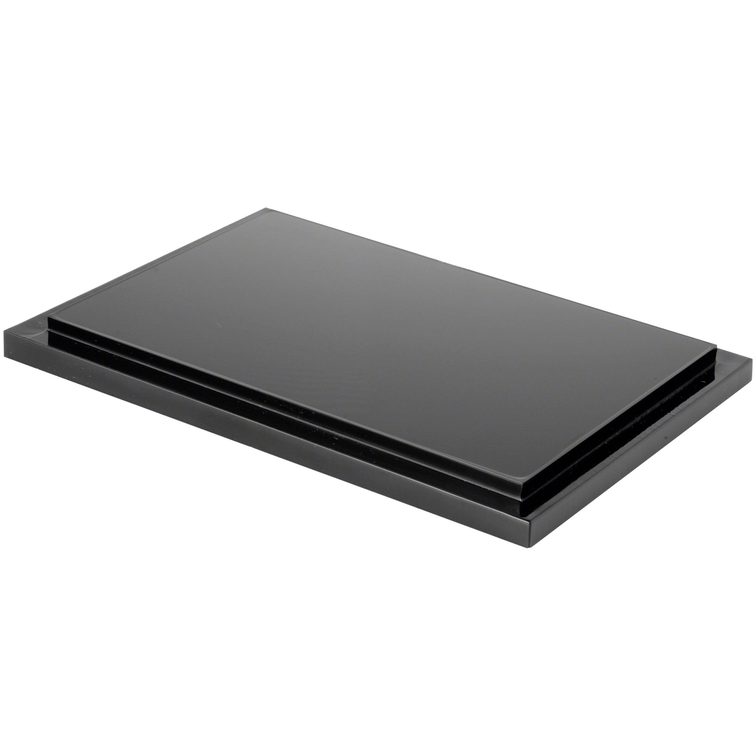 Plymor Black Acrylic Rectangular Display Base, 6.625" W x 4.625" D x 0. ...