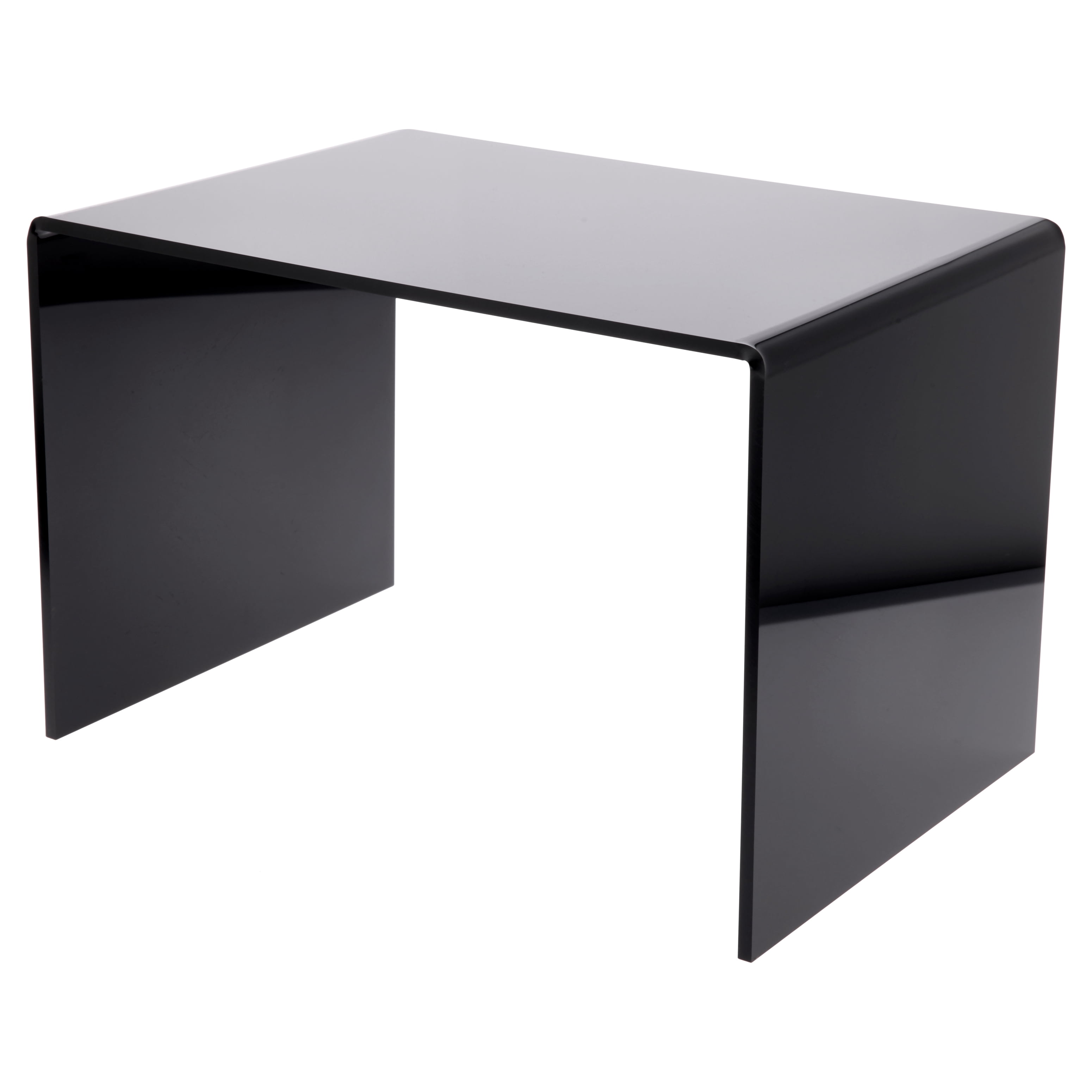Plymor Black Acrylic Rectangular Display Riser, 14" H x 21" W x 14" D ...