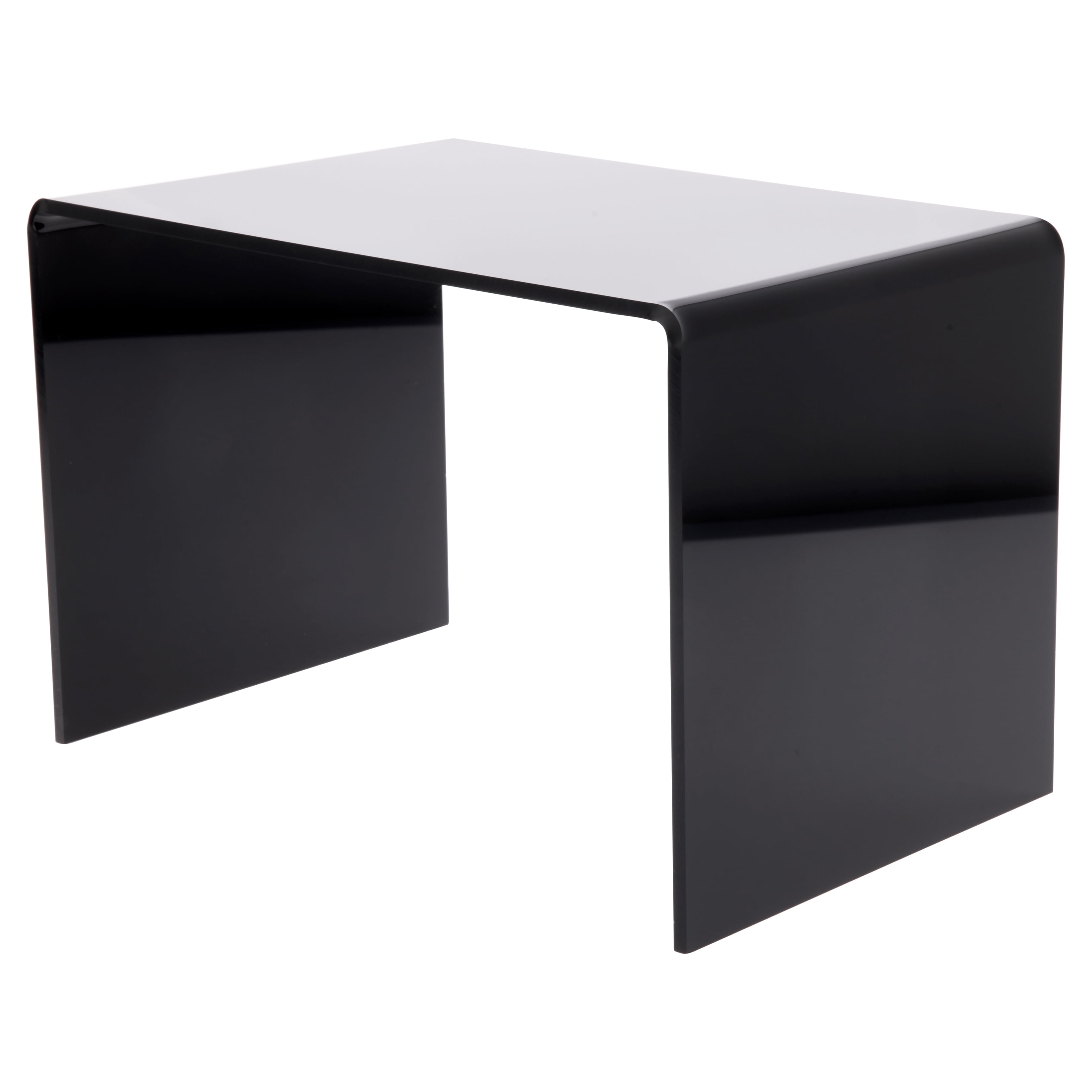 Plymor Black Acrylic Rectangular Display Riser, 8" H x 12" W x 8" D (1/ ...