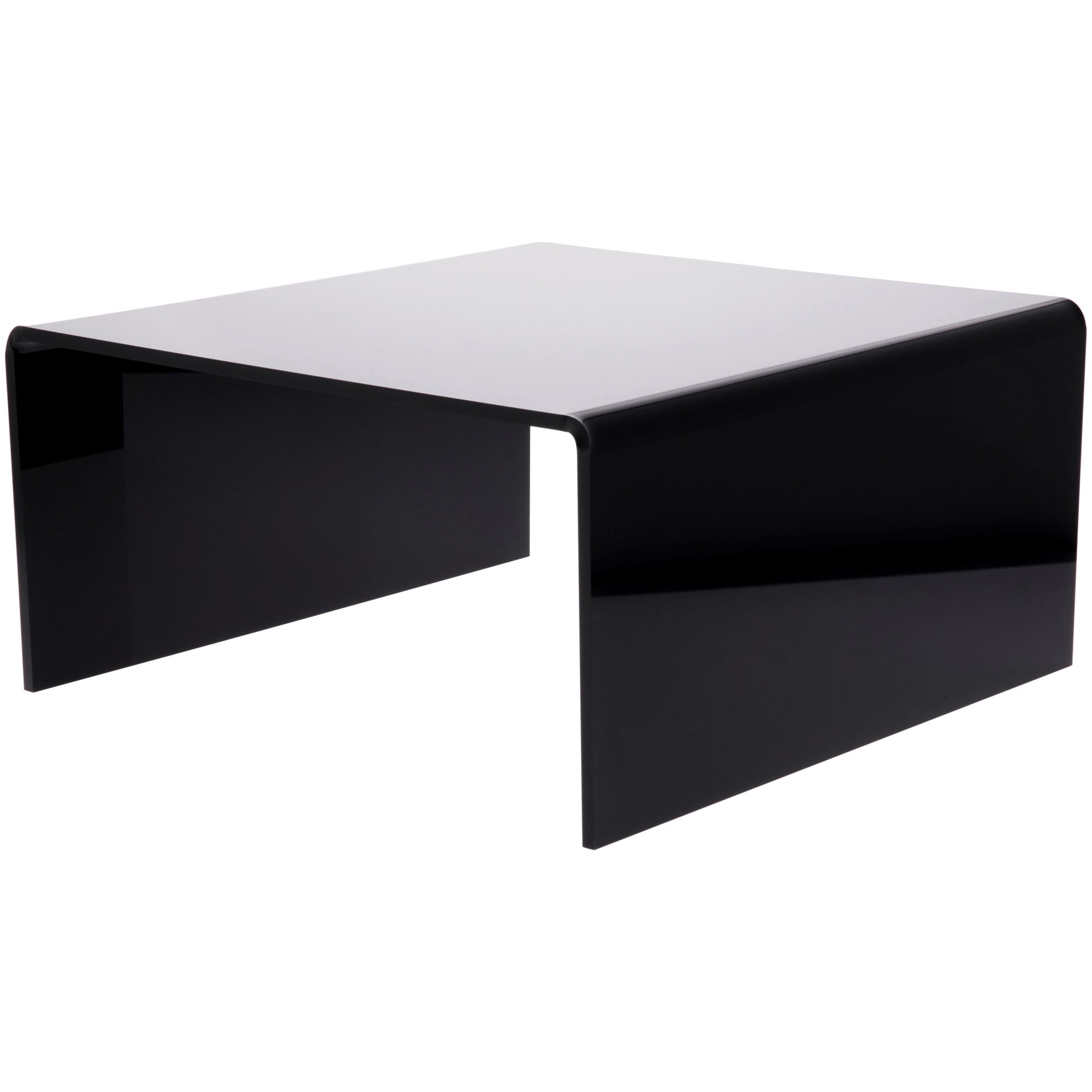 Plymor Black Acrylic Short Square Display Riser, 9" H x 18" W x 18" D ...