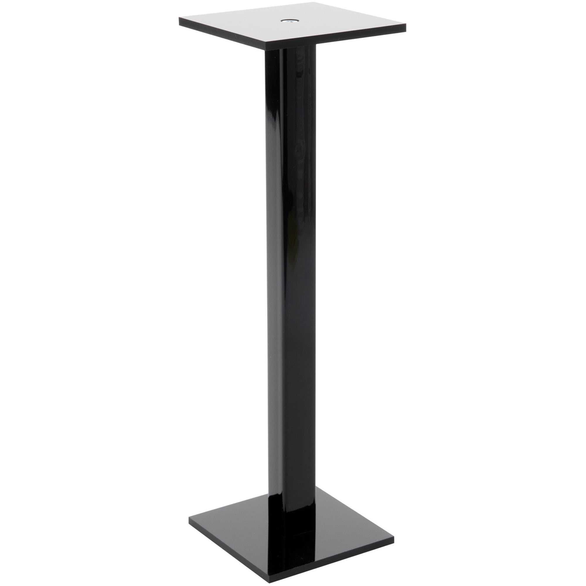Plymor Black Acrylic Square Barbell Pedestal Display Riser, 10.5