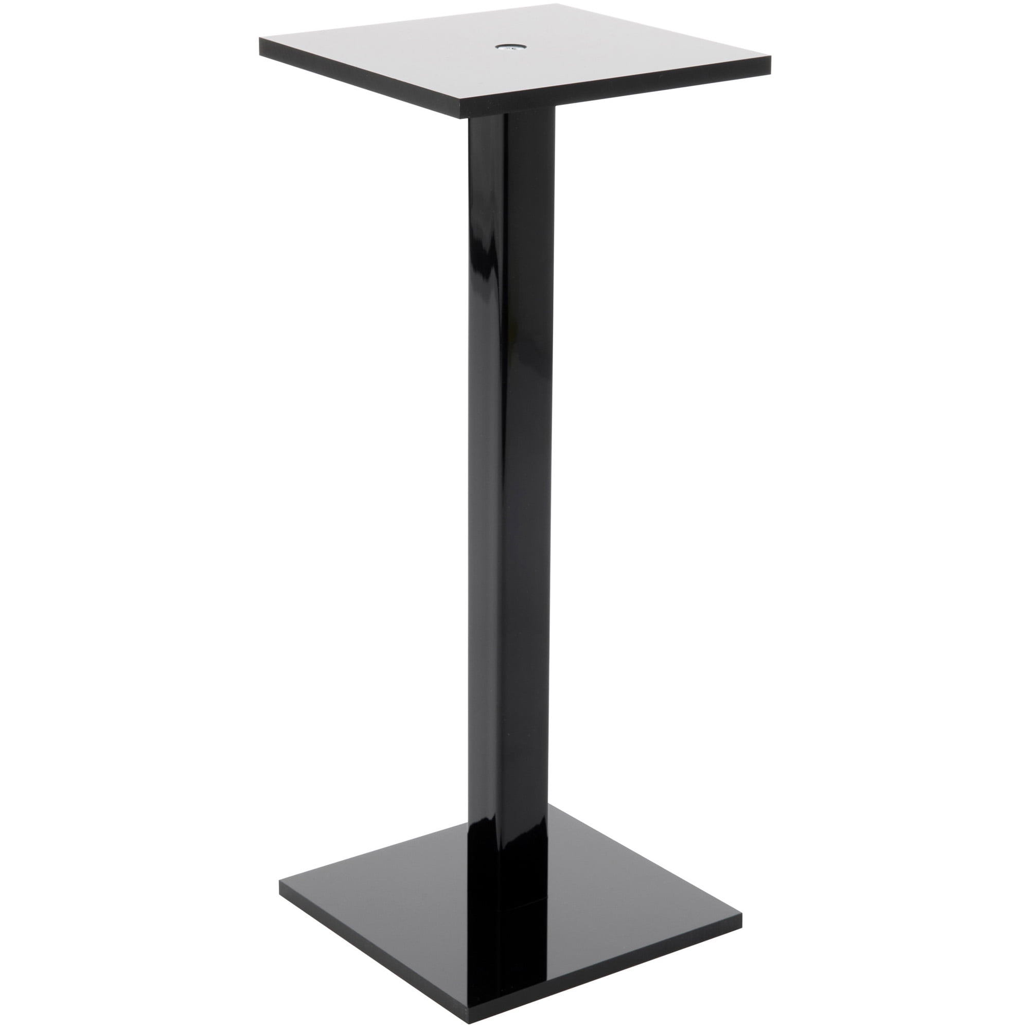 Plymor Black Acrylic Square Barbell Pedestal Display Riser, 10.5