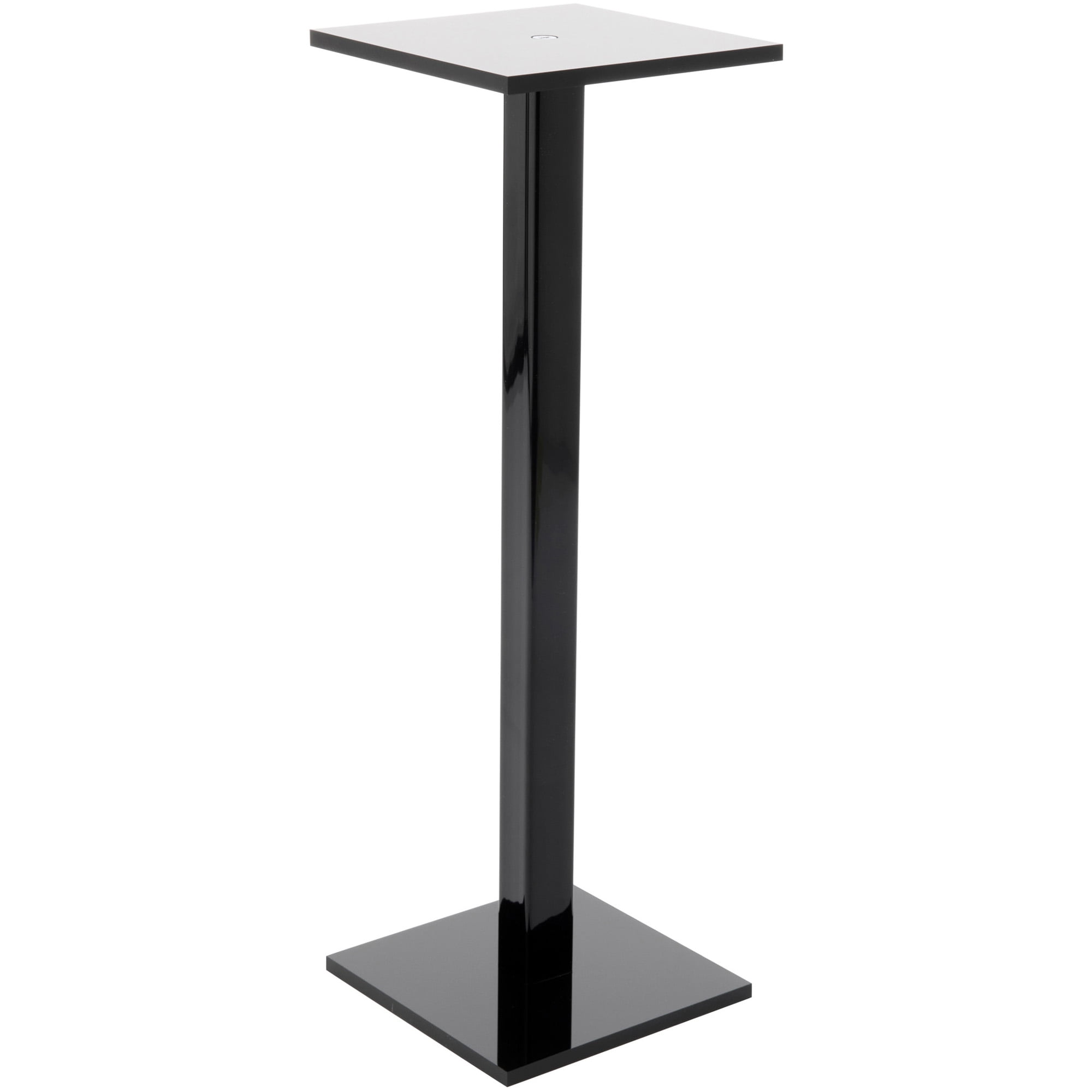 Plymor Black Acrylic Square Barbell Pedestal Display Riser, 12.5
