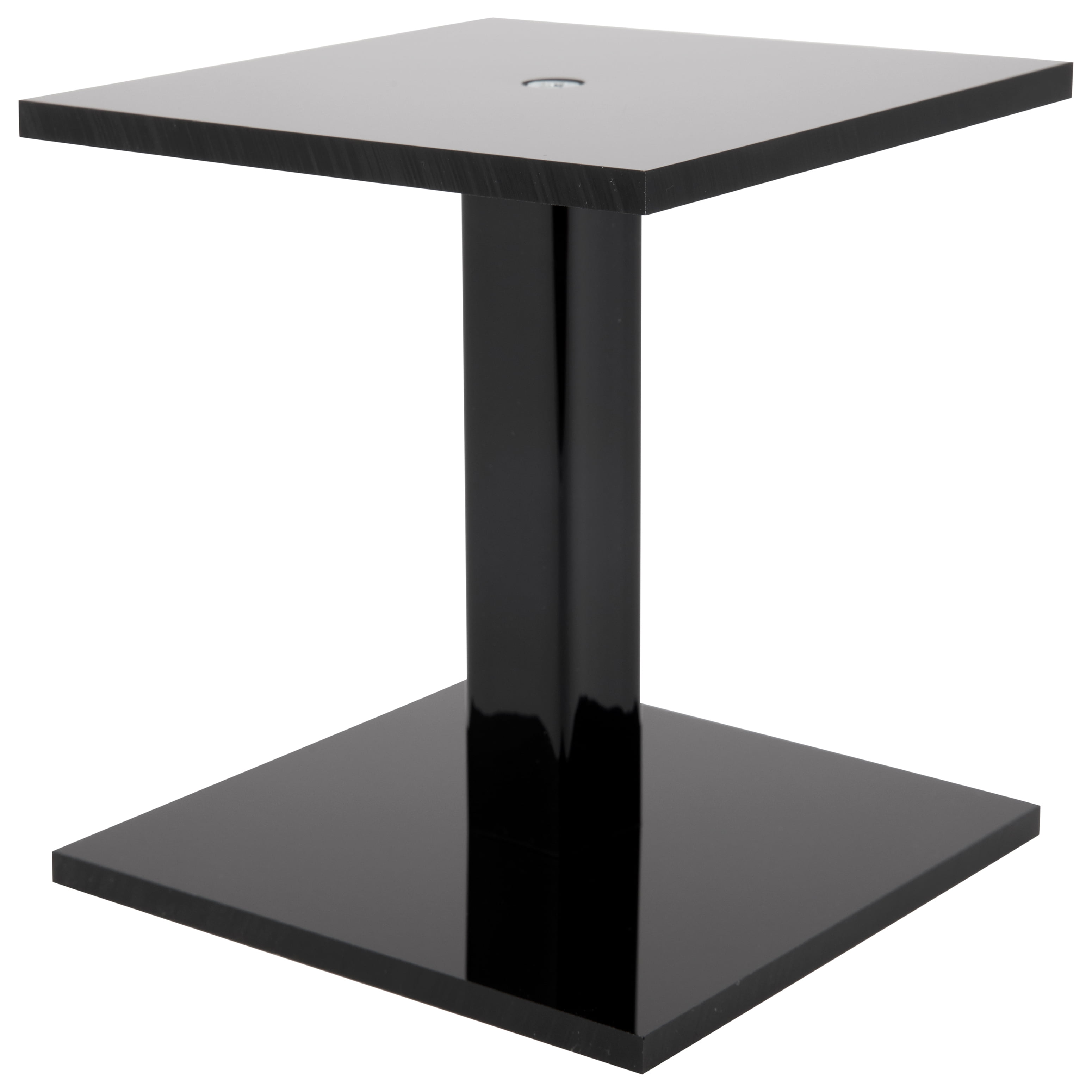 Plymor Black Acrylic Square Barbell Pedestal Display Riser, 4.5" H x 4 ...