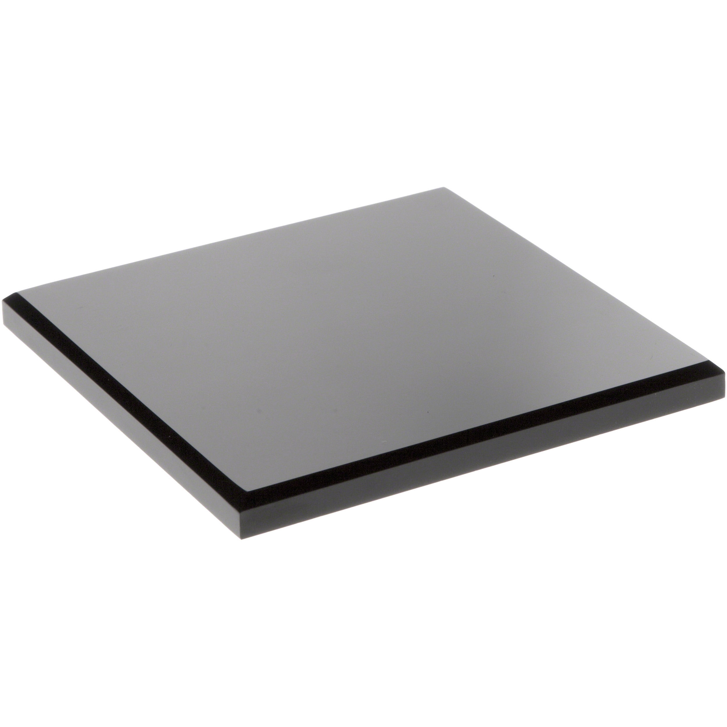Plymor Black Acrylic Square Beveled Display Base, 6" W x 6" D x 0.5" H ...