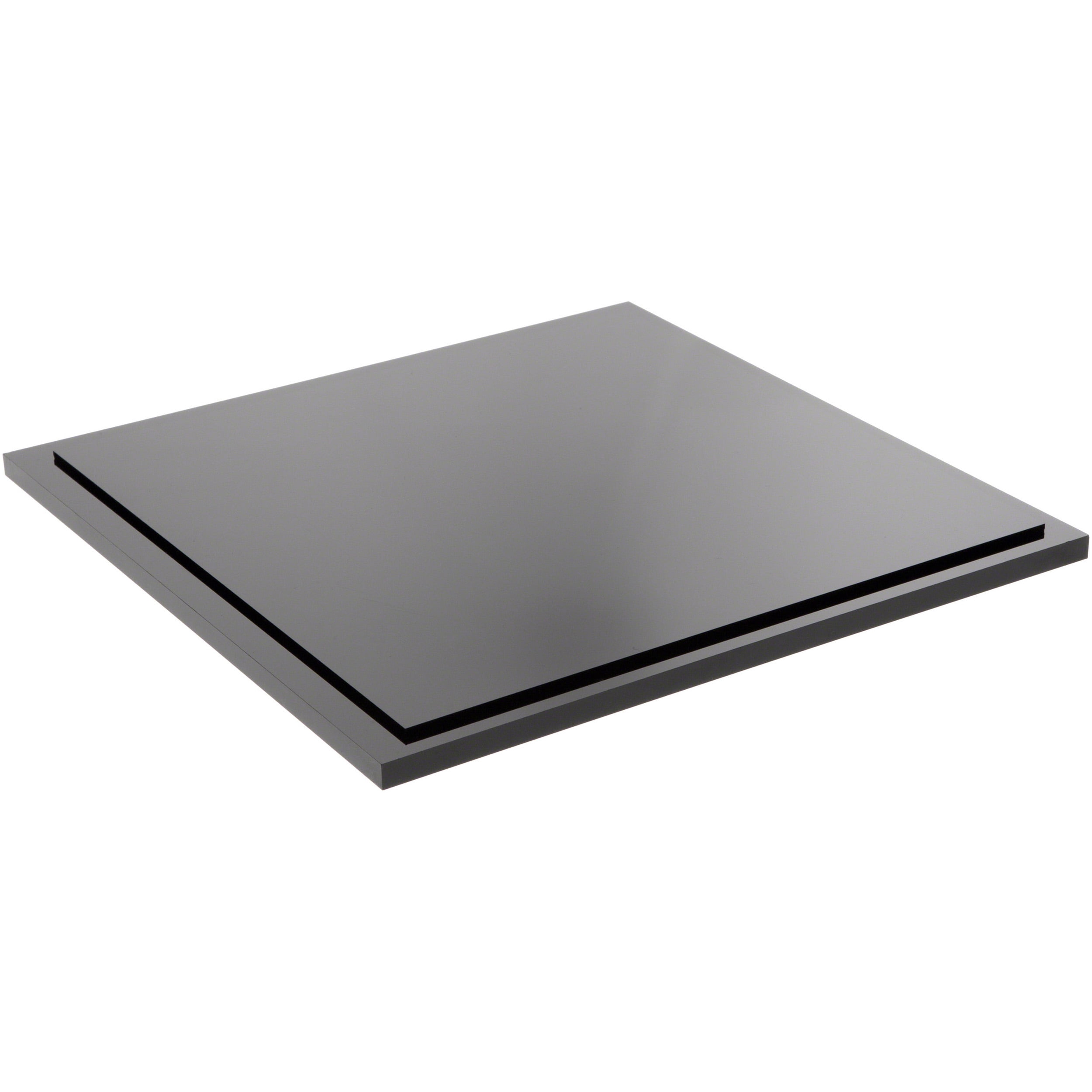 Plymor Black Acrylic Square Display Base, 10.625" W x 10.625" D x 0. ...