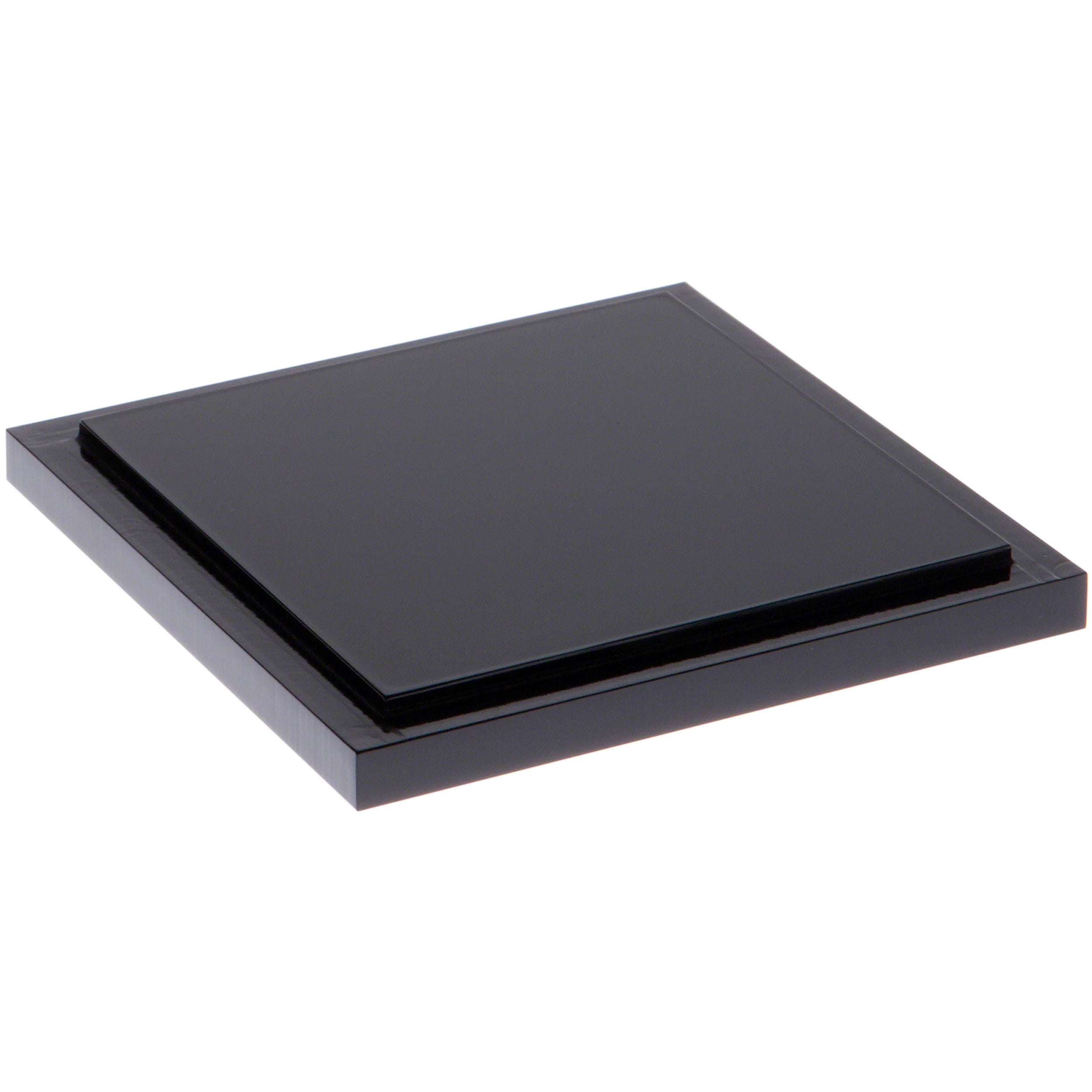 Plymor Black Acrylic Square Display Base, 4.625" W x 4.625" D x 0.4375 ...