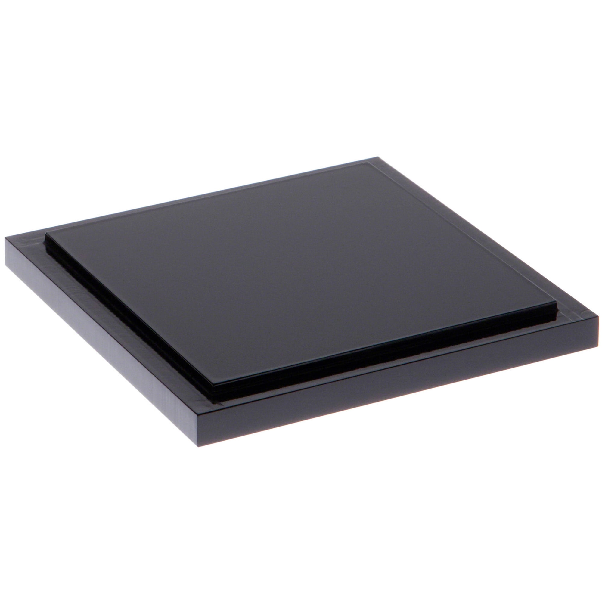 Plymor Black Acrylic Square Display Base, 4.625" W x 4.625" D x 0.4375 ...