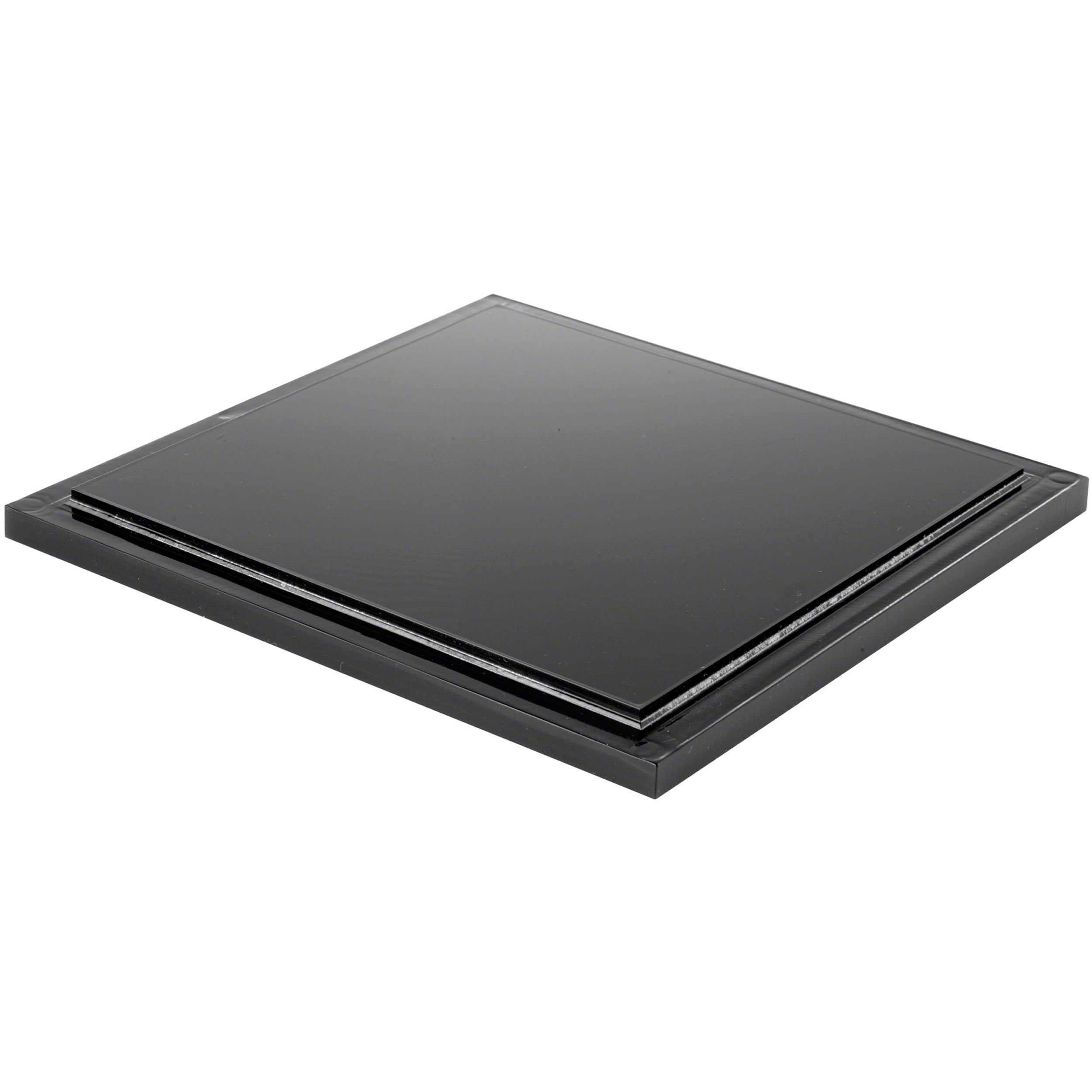 Plymor Black Acrylic Square Display Base, 6.625" W x 6.625" D x 0.4375 ...