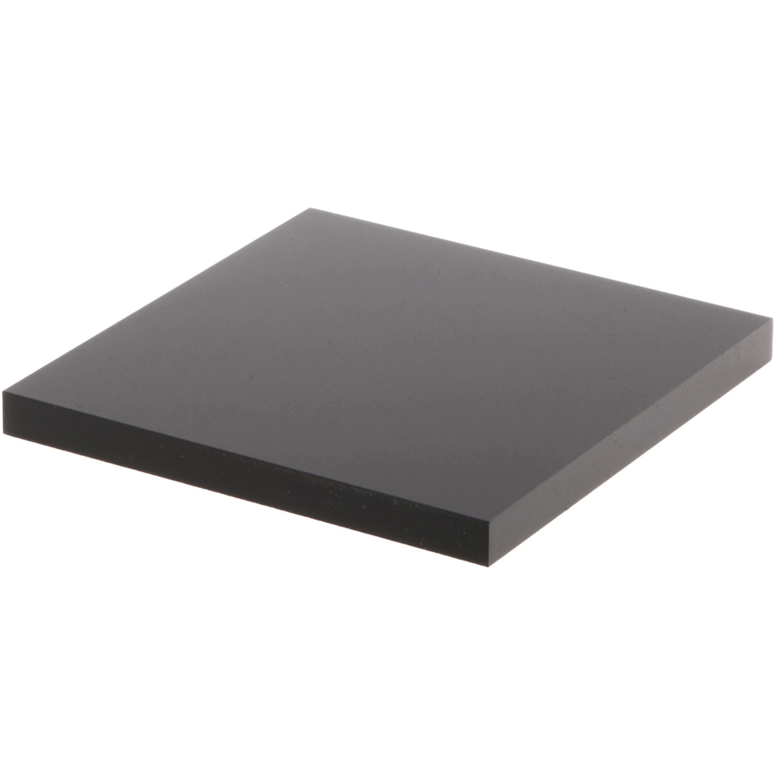 Plymor Black Square Acrylic Display Base, 4" W x 4" D x 0.375" H ...
