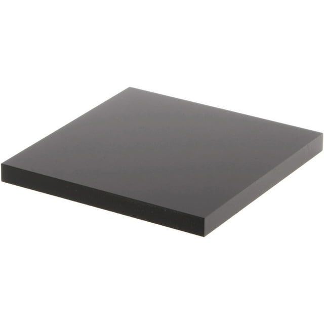 Plymor Black Square Acrylic Display Base, 4" W x 4" D x 0.375" H ...