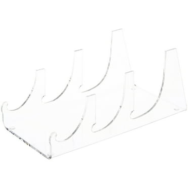 Plymor Clear Acrylic Rectangular Polished Edge Display Base, 8" W x 6 ...