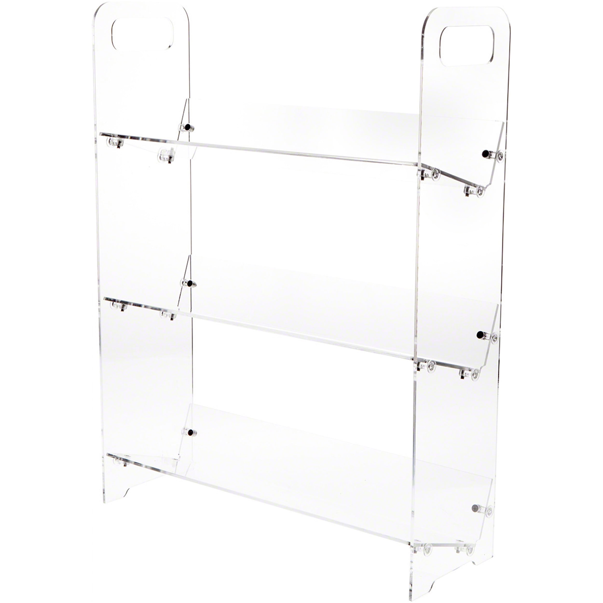 Plymor Clear Acrylic 3-Shelf CD/DVD Display Shelving, 31.5" H x 24.5" W ...