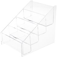 4-Compartment DocuHolder Booklet Size, 6.88w x 6.25d x 10h, Clear - Walmart.com