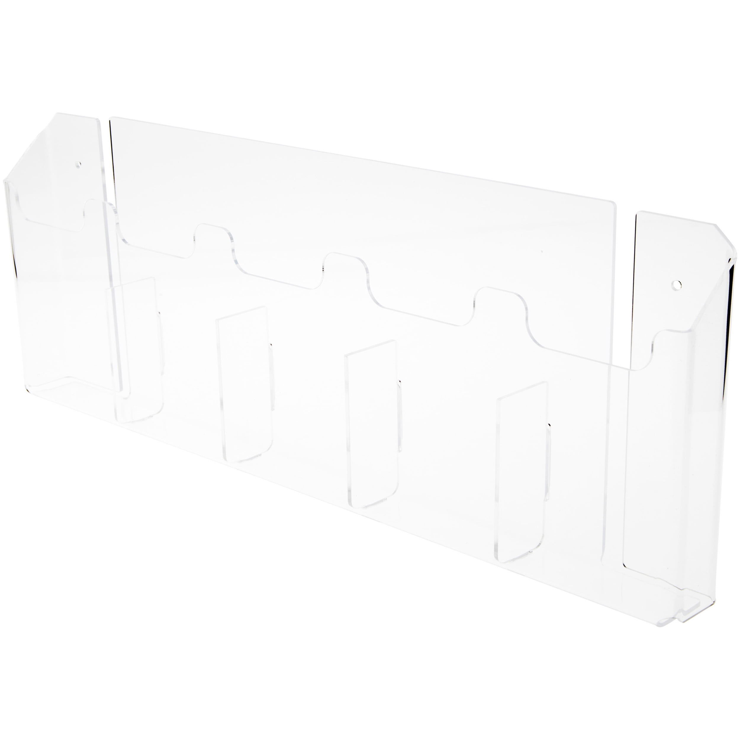 Plymor Clear Acrylic 5-Pocket Tri-Fold Brochure Literature Holder (Wall ...