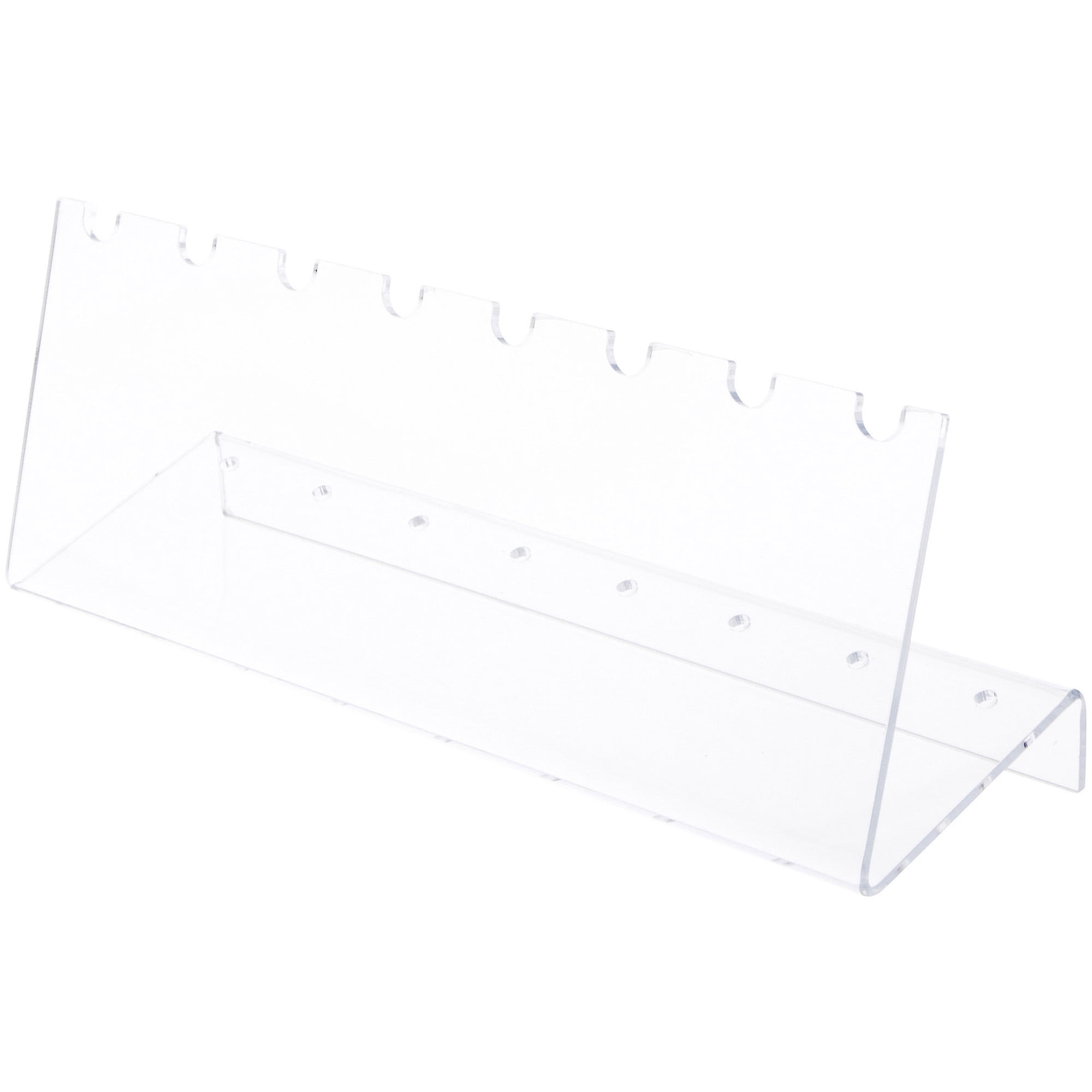 Plymor Clear Acrylic 8 Pen Display Holder (Angled-Front for Label), 4. ...
