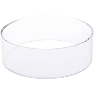 Azar Displays 556406 Clear Acrylic Cylinder Display, Plastic Round ...
