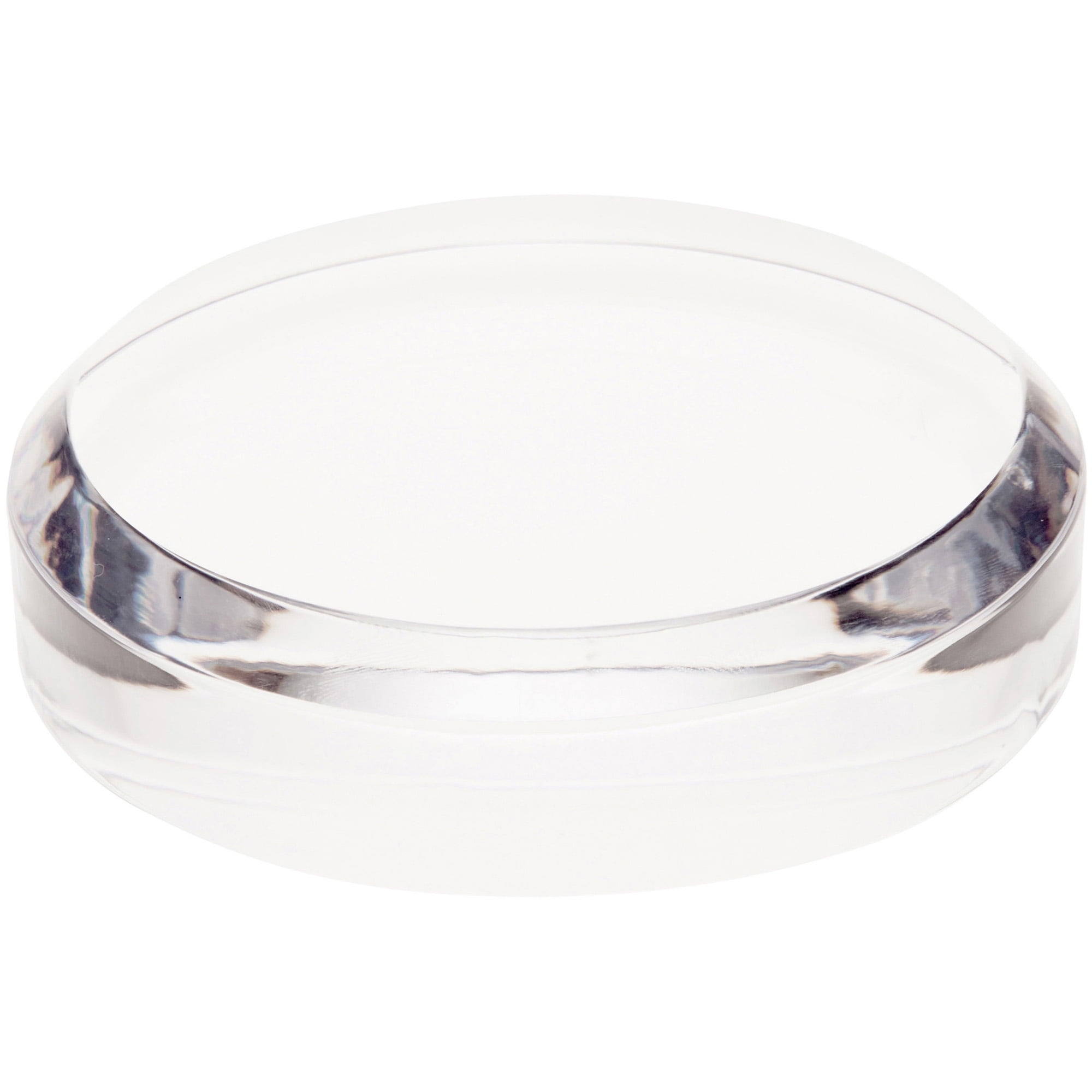 Plymor Clear Acrylic Beveled Round Display Base, 4