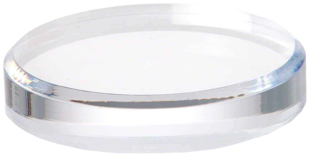 Plymor Clear Acrylic Beveled Round Display Base, 5" W x 5" D x 1" H ...