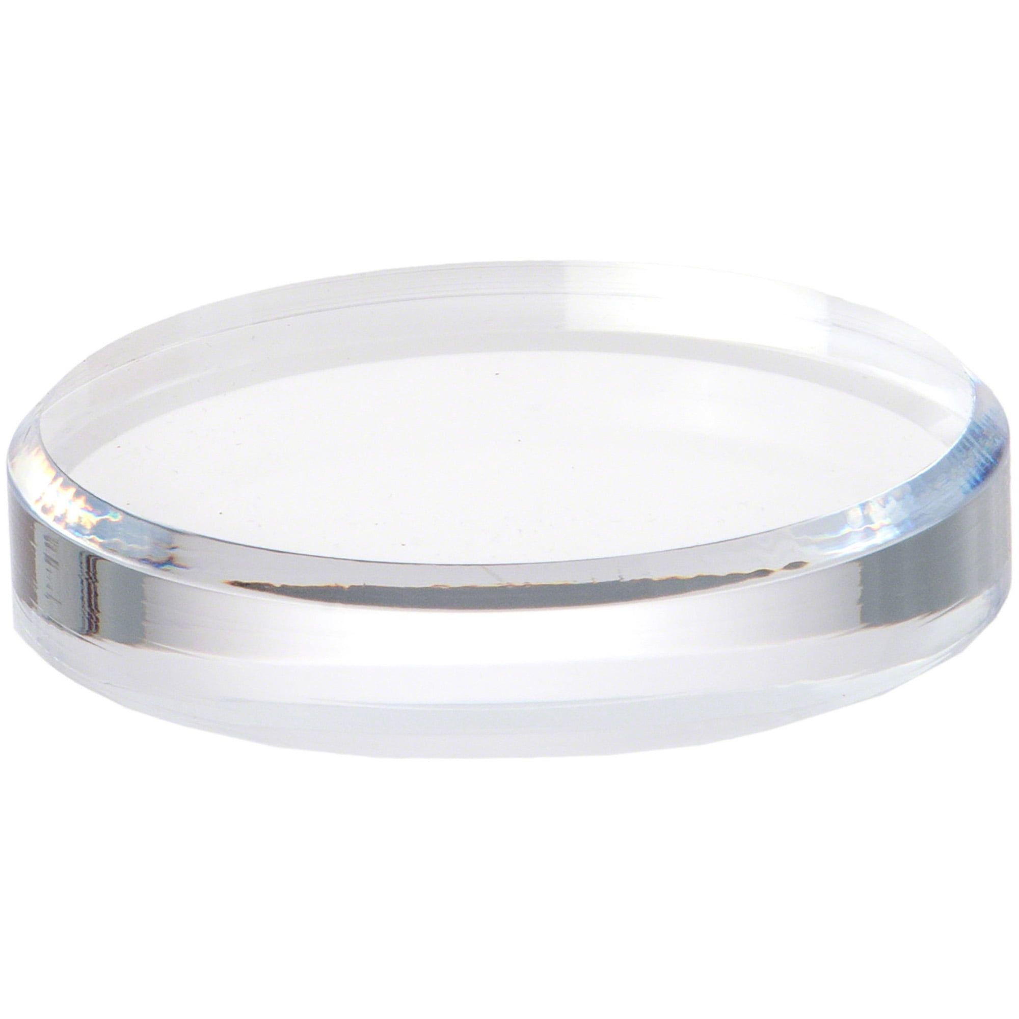 Plymor Clear Acrylic Beveled Round Display Base, 5