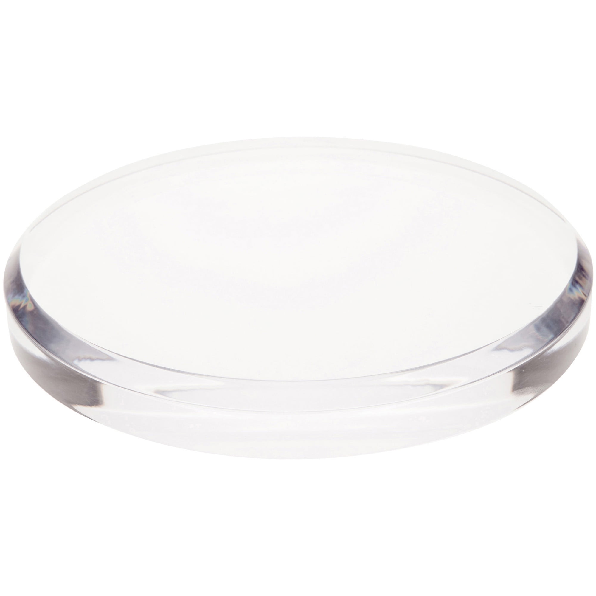 Plymor Clear Acrylic Beveled Round Display Base, 8