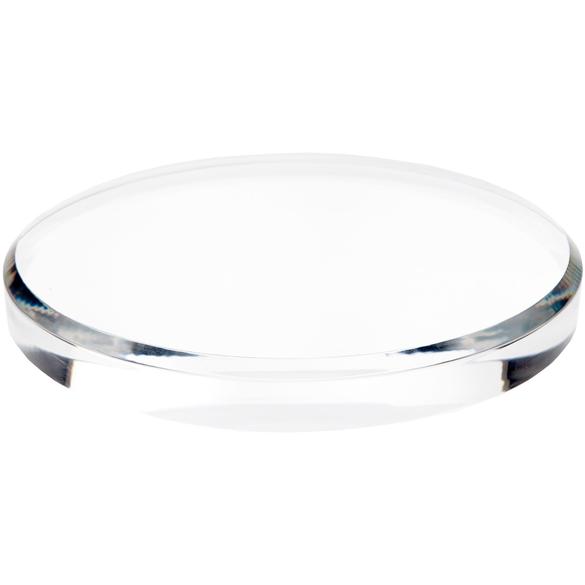 Plymor Clear Acrylic Beveled Round Display Base, 9