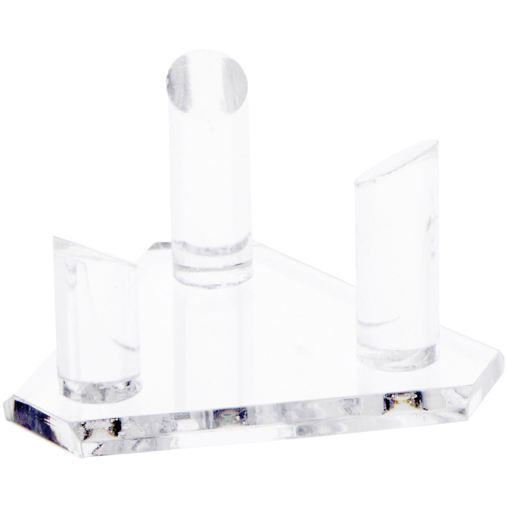Plymor Clear Acrylic Beveled Triangular Display Base with 3 Display ...