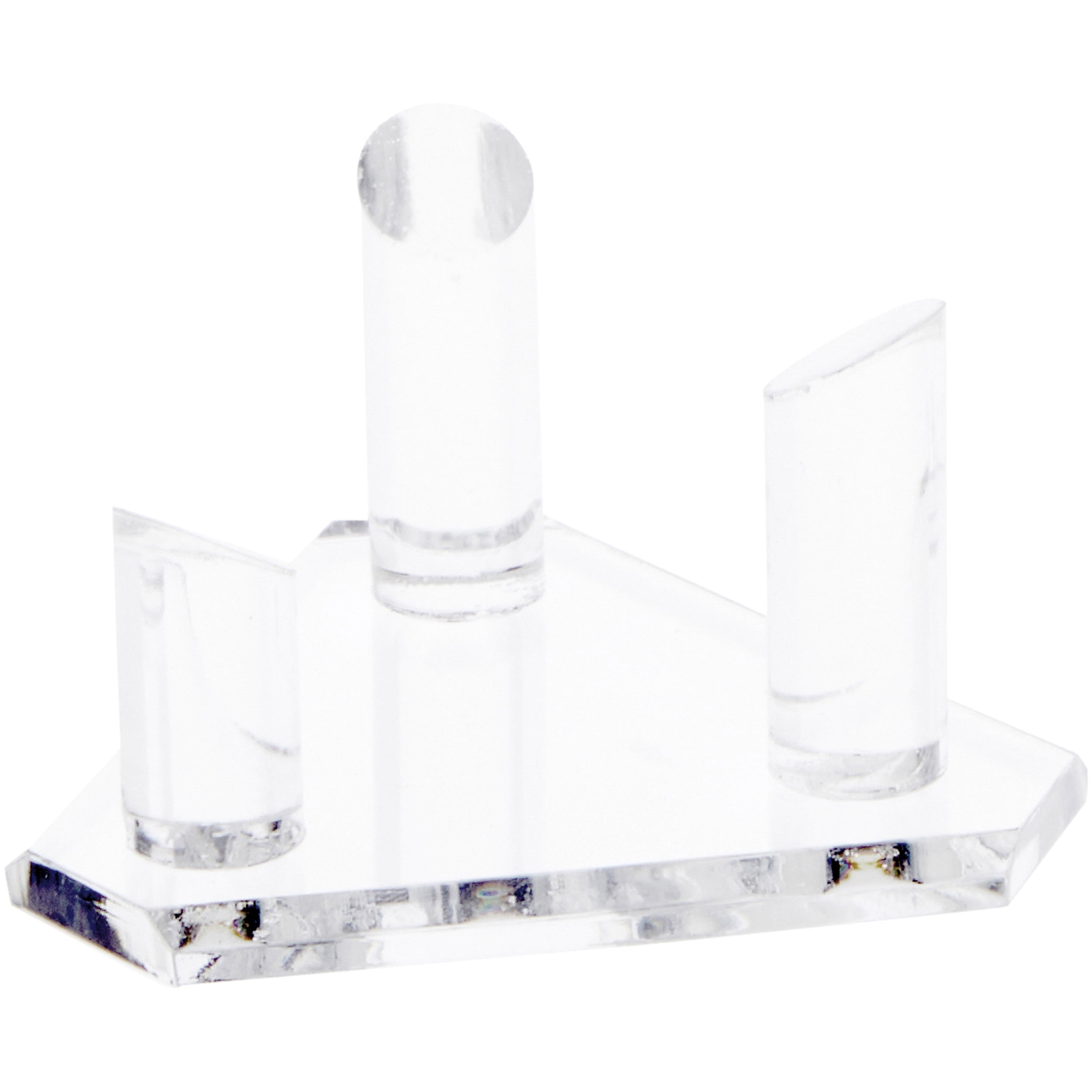 Plymor Clear Acrylic Beveled Triangular Display Base with 3 Display ...