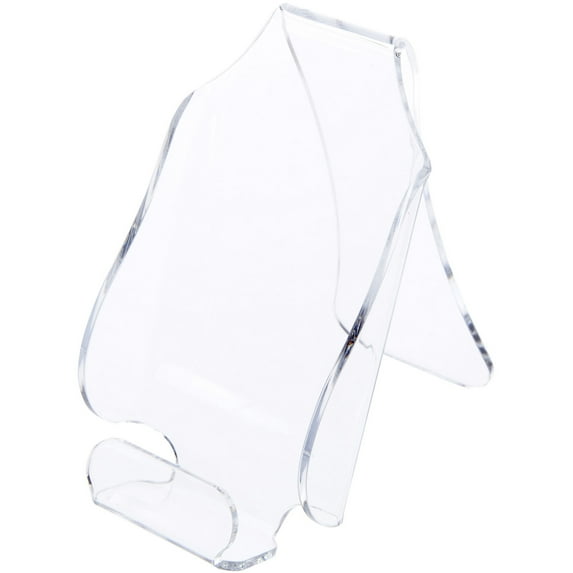 Plymor Clear Acrylic Cell Phone Display Stand / Easel, 2.75" W x 5" D x ...