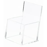 Plymor Clear Acrylic Standard Business Card Holder Display, 3.875" W x 1.375" D x 2" H (6 Pack ...