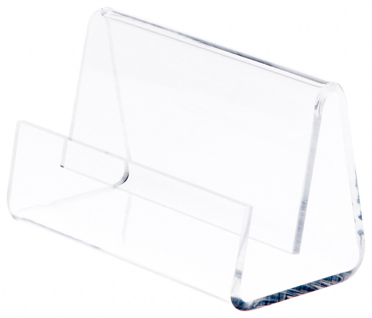 Plymor Clear Acrylic Deluxe Business Card / Postcard Holder, 3.5" W x 2.875" D x 2.125" H ...
