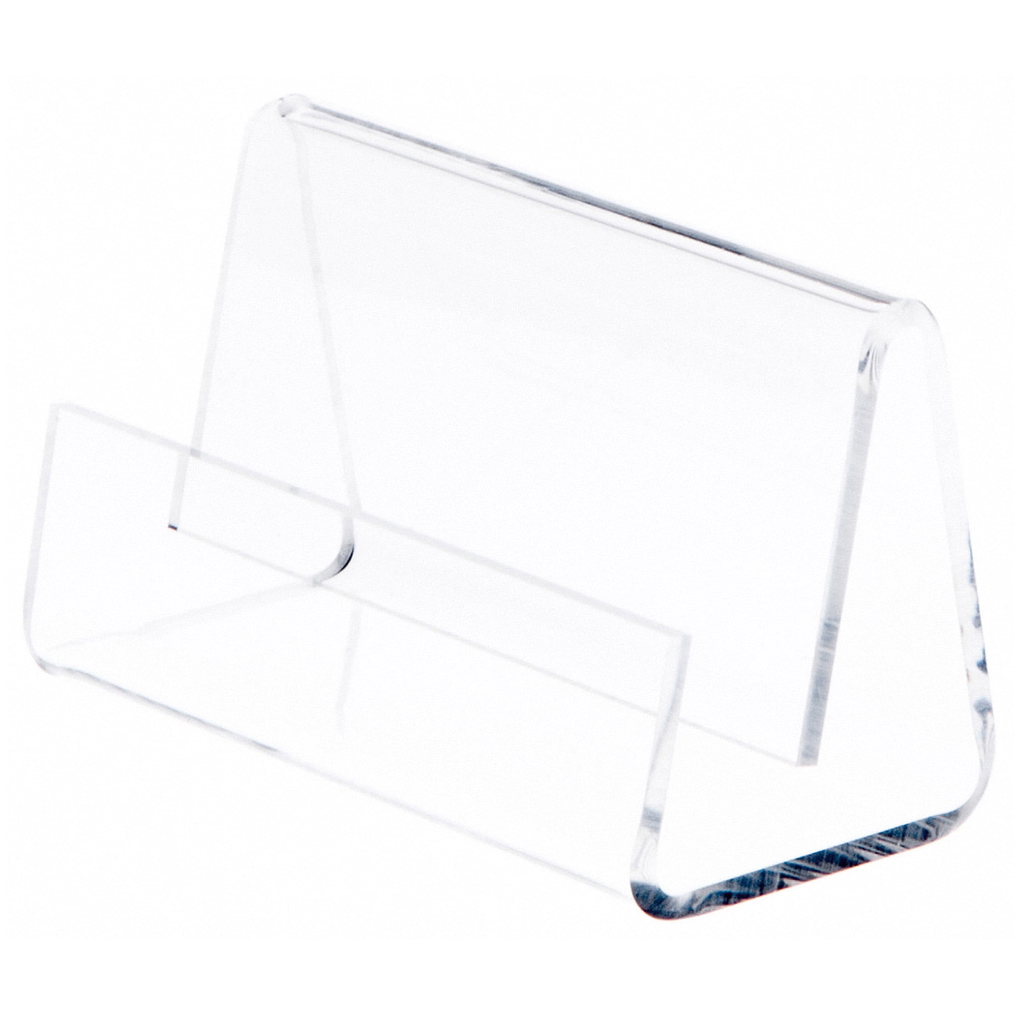 Plymor Clear Acrylic Deluxe Business Card / Postcard Holder, 3.5" W x 2.875" D x 2.125" H ...