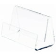 Plymor Clear Acrylic Deluxe Business Card / Postcard Holder, 3.5" W x 2.875" D x 2.125" H ...