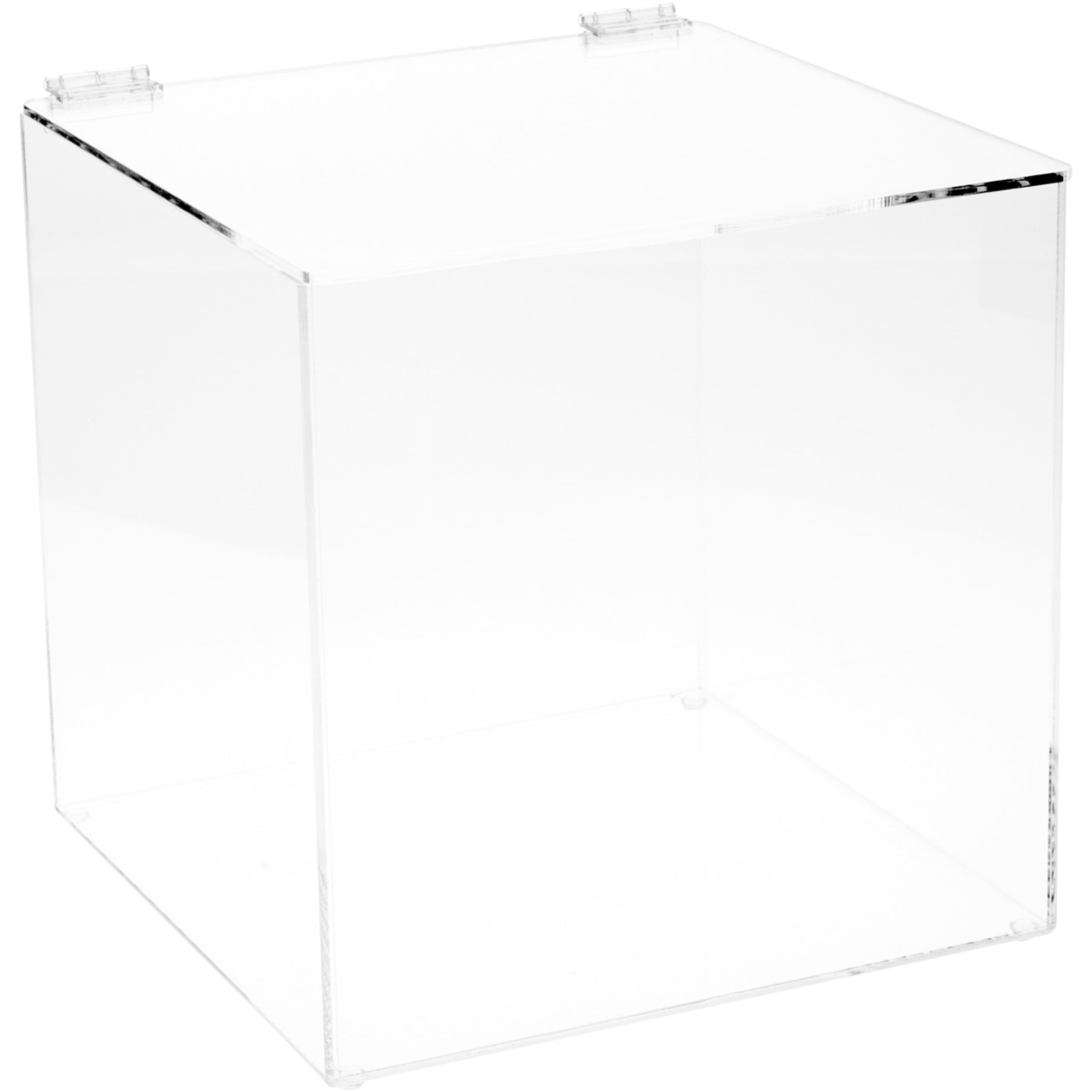 Plymor Transparent Clear Acrylic Display Case Box With Hinged Lid, 12 ...