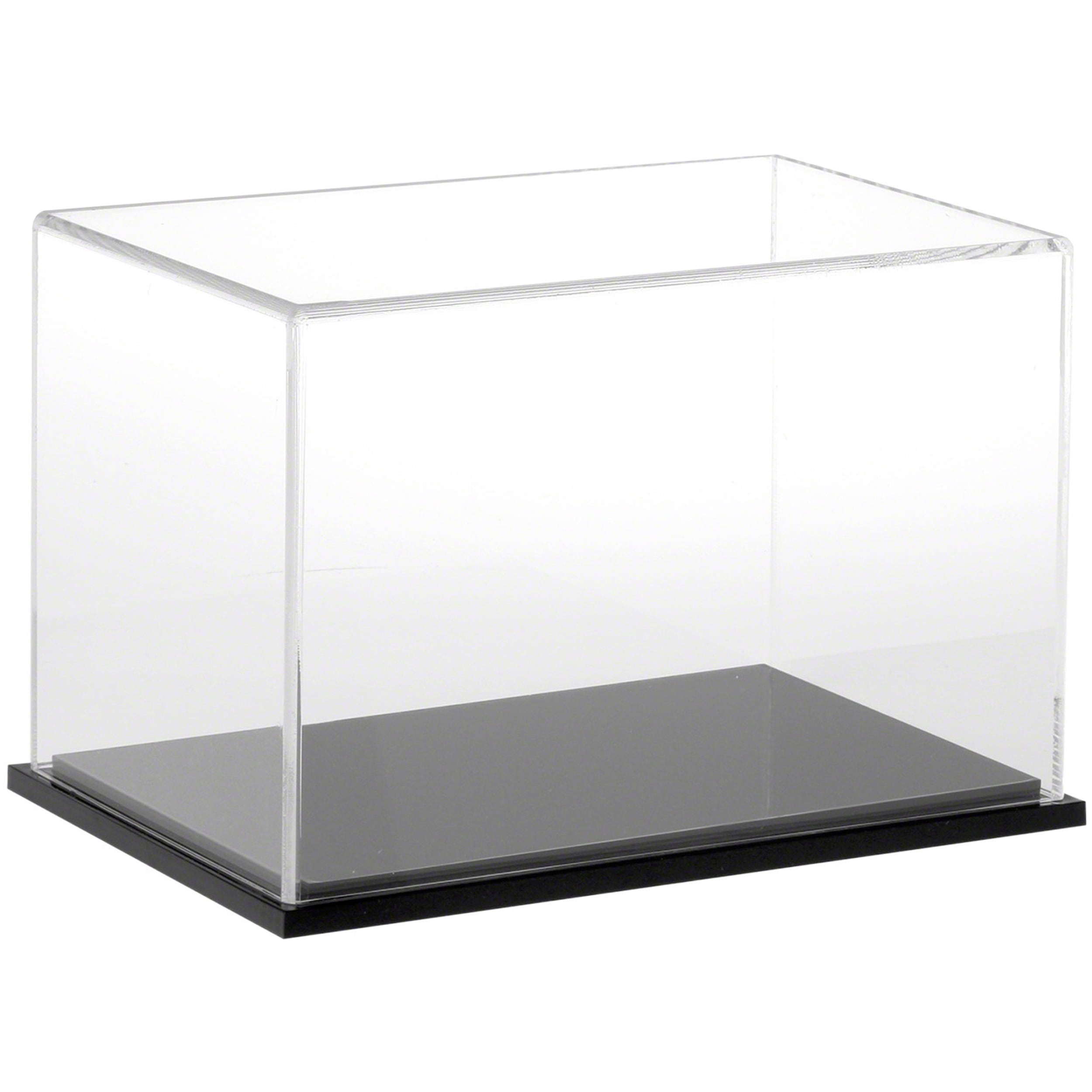 Plymor Clear Acrylic Display Case with Black Base, 9" W x 6" D x 6" H ...