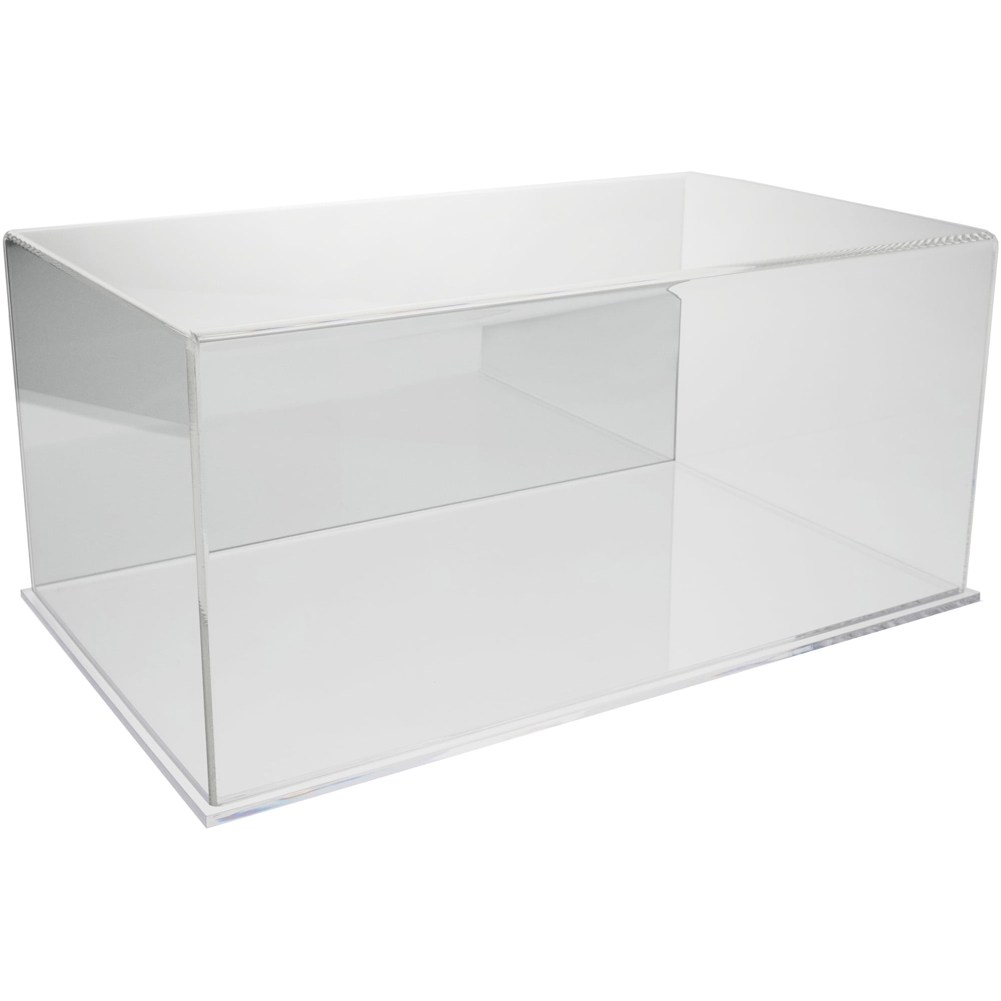 Plymor Clear Acrylic Display Case with Clear Base (Mirror Back), 20" x ...