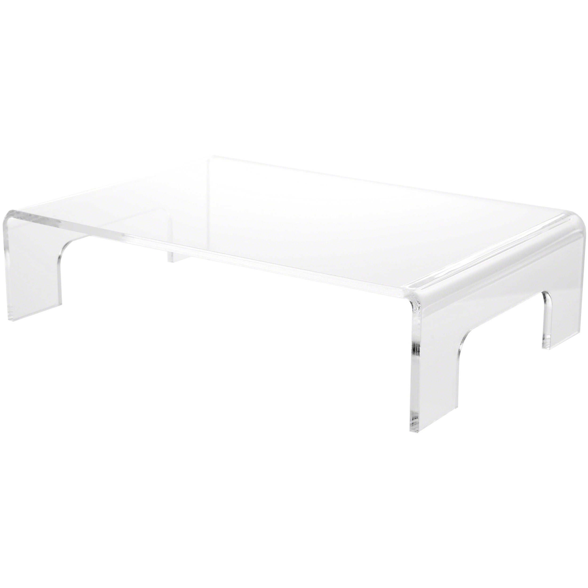 Plymor Clear Acrylic Display Riser with Tray Handles, 3" H x 12" W x 8 ...