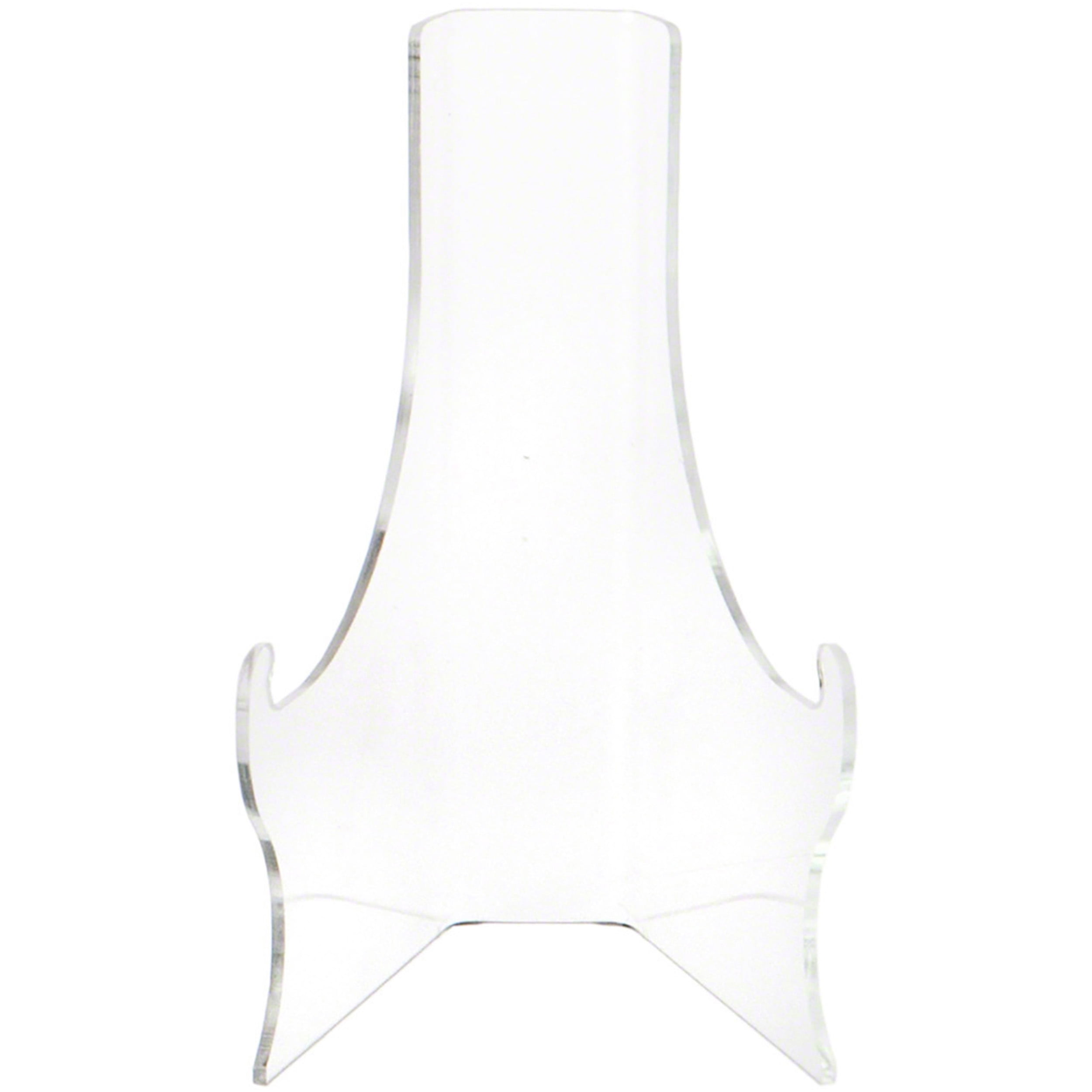 Plymor Clear Acrylic Elevated Flat Back Easel with Deep Support Ledges ...