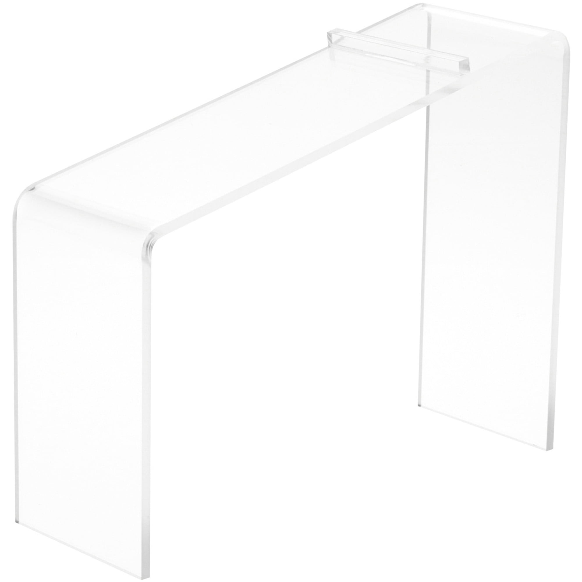 Plymor Clear Acrylic Elevated Heel Shoe Display Riser, 3" W x 9" D x 7 ...