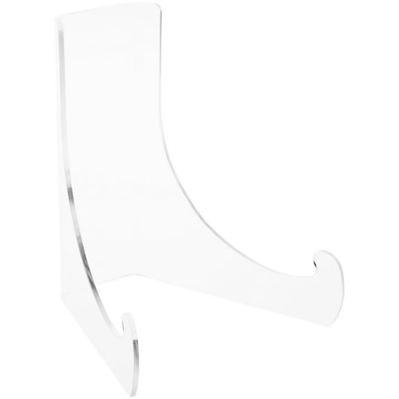 Plymor Clear Acrylic Flat Back Easel with Deep Support Ledges, 6" H x 5 ...