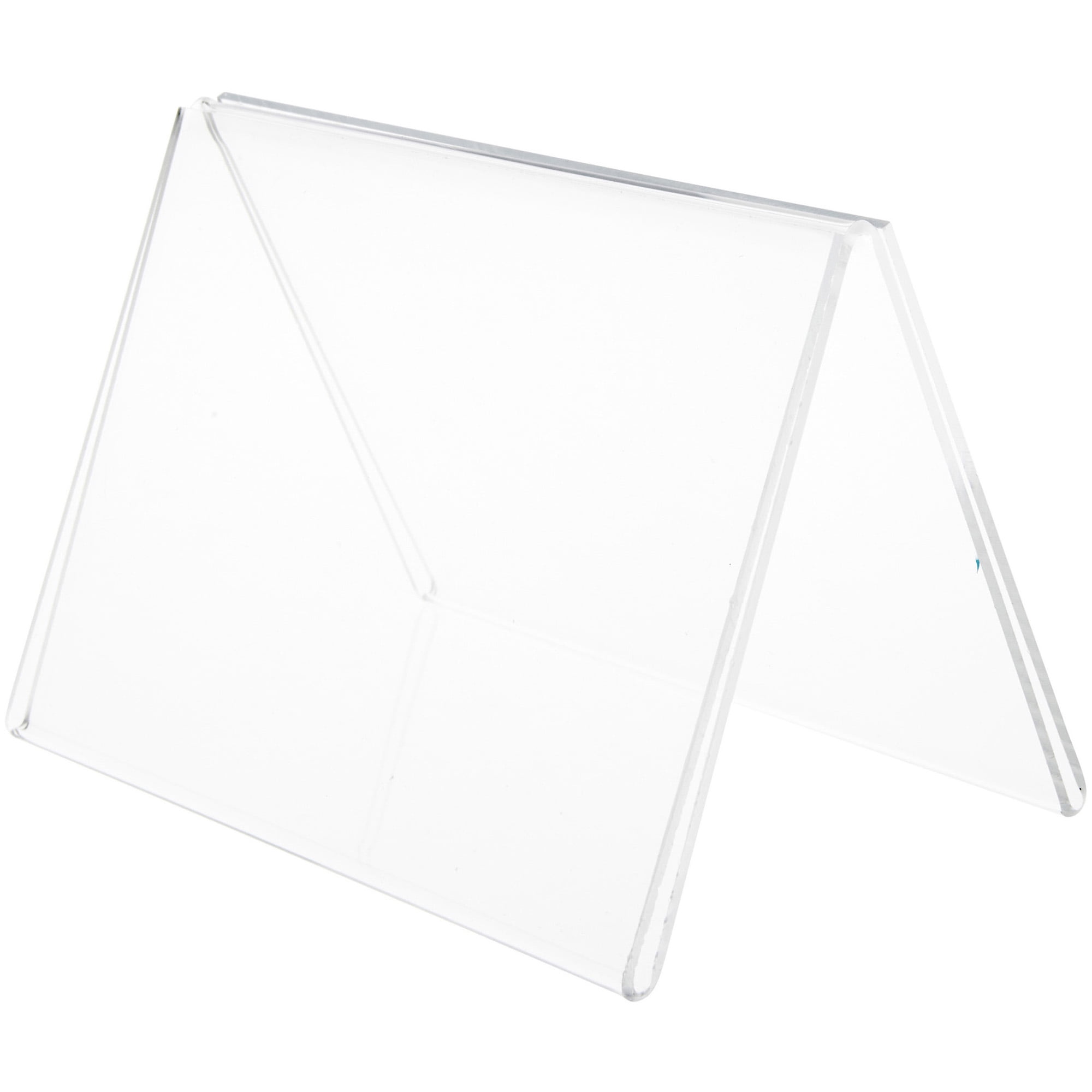 Plymor Clear Acrylic Folded A-Frame Holder for 2 Signs or Photos, 5" H ...