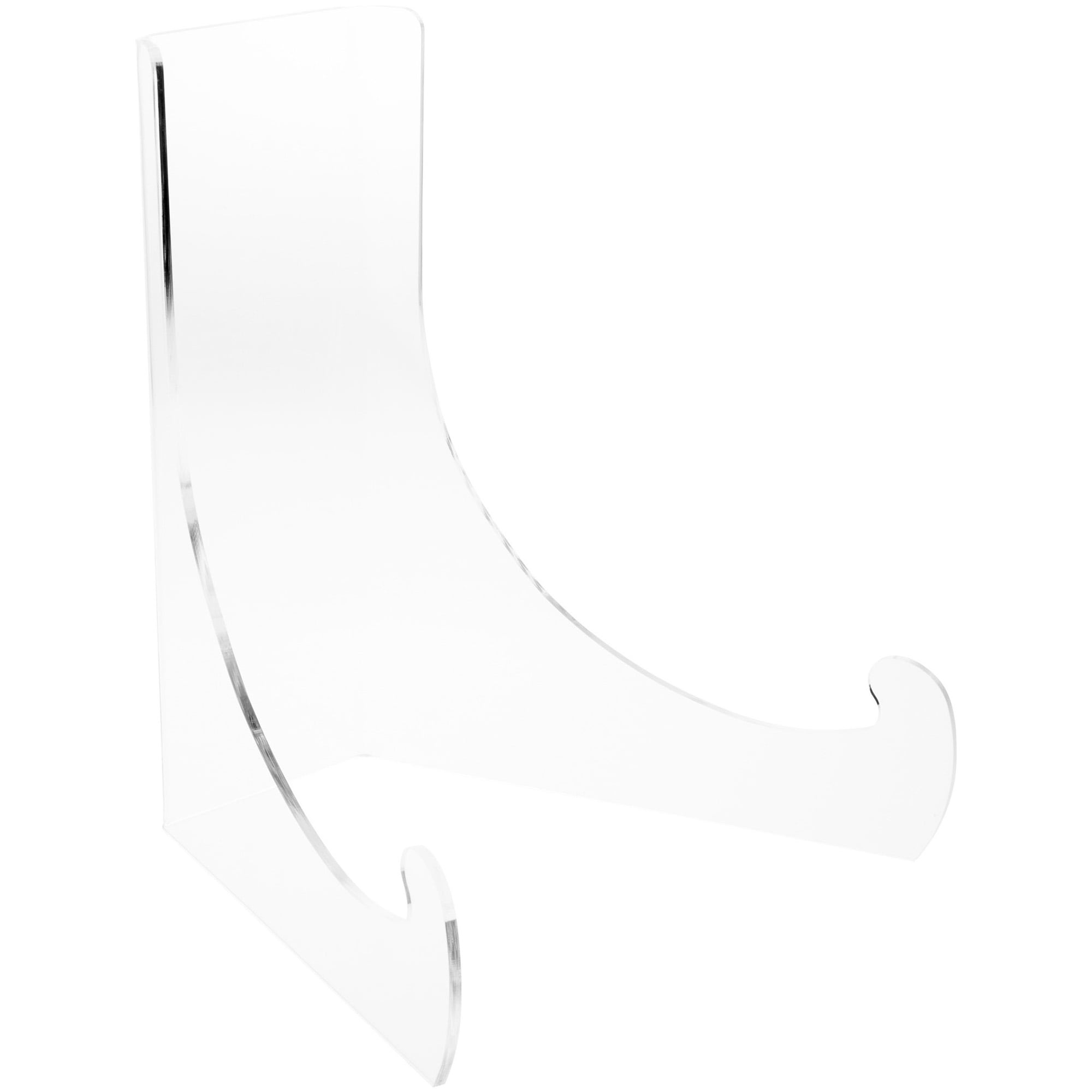 Plymor Clear Acrylic Large Flat Back Easel with Deep Support Ledges, 15 ...