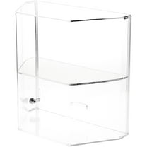 Plymor Clear Acrylic Hexagonal Locking Display Case, Rotating Base, No ...