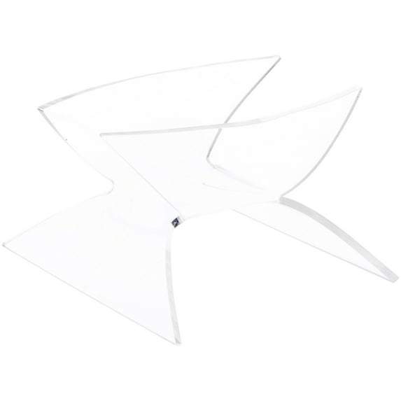 Plymor Clear Acrylic Nautilus Shell Holder Stand, 2.75" H x 3.875" W x ...