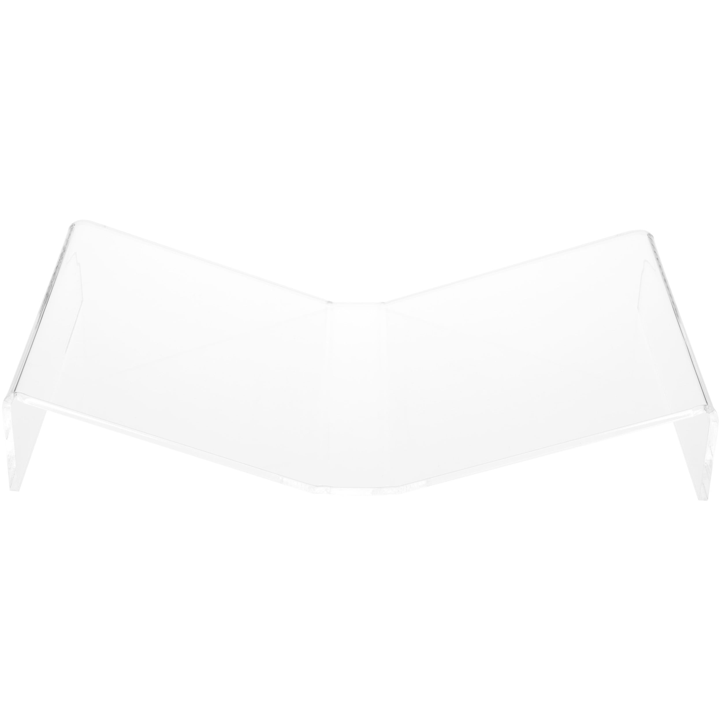 Plymor Clear Acrylic Open Book Display Stand, Flat, 12.375" W x 8" D x ...