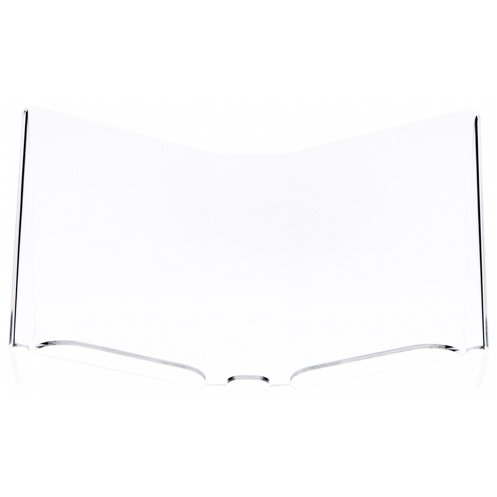 Plymor Clear Acrylic Open Book Display Stand with 1.25" Ledge, Tilted ...
