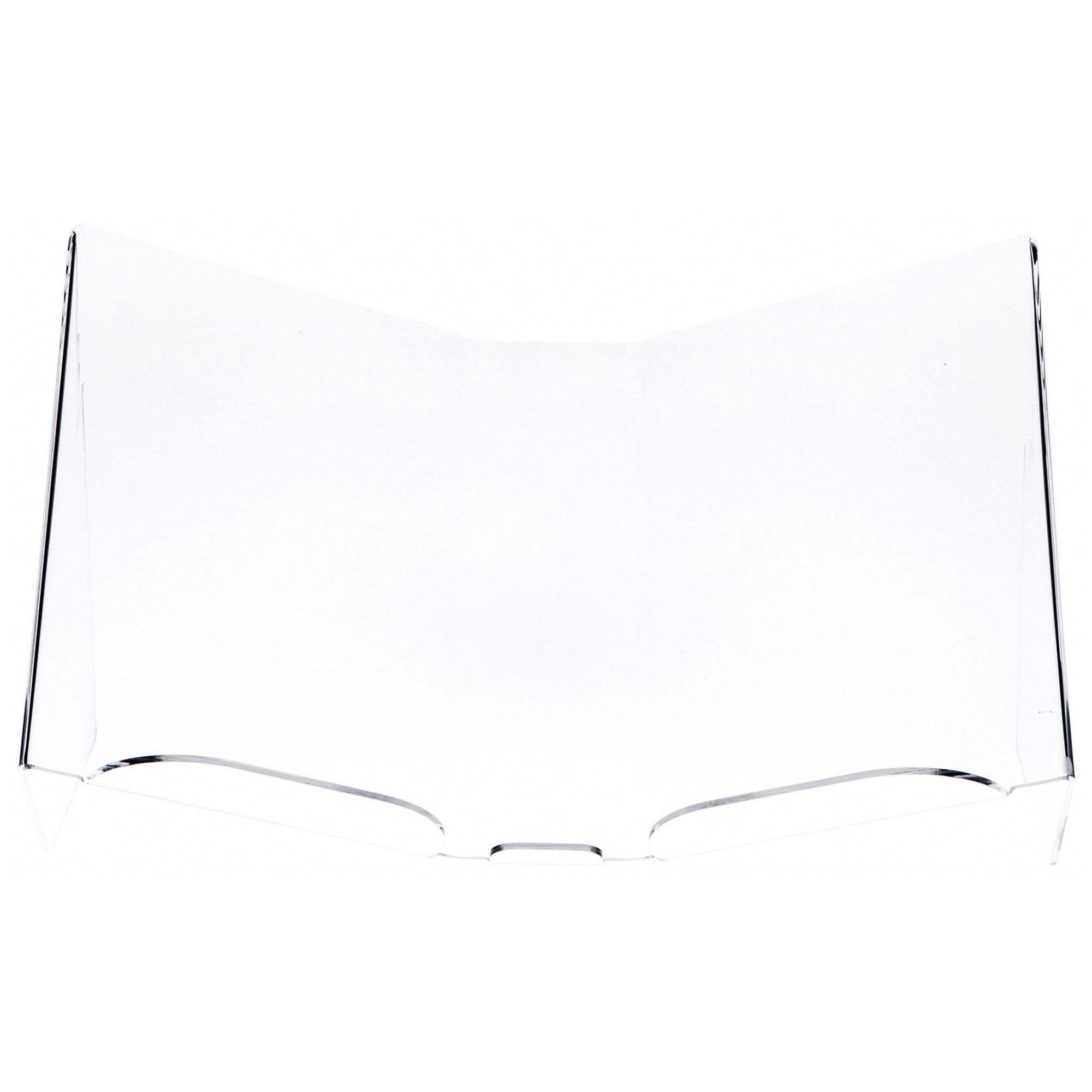 Plymor Clear Acrylic Open Book Display Stand with 2.5" Ledge, Tilted ...